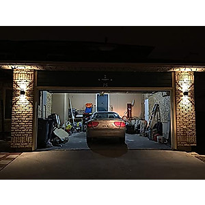 LMP LED Square Up and Down Lights Outdoor Wall Light，Body in Aluminum Waterproof Outdoor Wall Lamps，3000k 5W with Certificate ETL 1 Pack