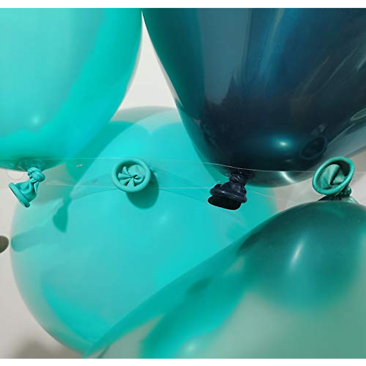 Oopat Tifanny Blue and Dark Teal Balloon Garland Arch Kit for Woodland Baby Shower Bridal Shower Birthday Wedding Balloon Wall Party Backdrop Decoration(Dark Teal)