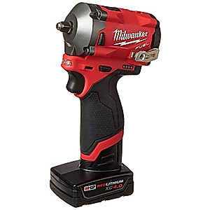 Milwaukee 2554-22 M12 FUEL Stubby 3/8 in. Impact Wrench Kit (2 Ah/4 Ah)