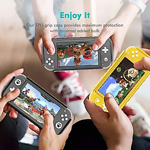 KIWIHOME Switch Lite Protective Case, Portable Cover Grip Case Only for Nintendo Switch Lite with Comfortable Grip & Game Card Slots (Turquoise)