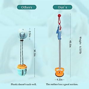 WOODEY Suction Cup Dog Toy，Puppy chew for Aggressive Chewers， Tug of WarToy with CupInteractive Dog Training Toys, for Small to Large Dogs,Dog Birthday