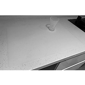 Supmat XL, Super Versatile Extra Large and Thick Heat Resistant Silicone Mat, Counter Mat (XL, Frosted Transparent)