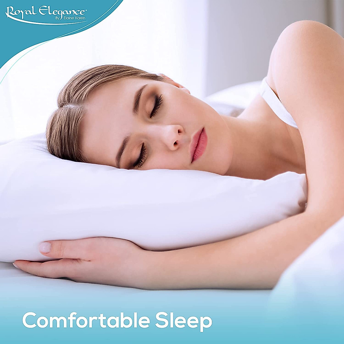 Elaine Karen 4-Pack Vinyl Pillow Protectors - Queen Size Zippered Pillow Covers - 100% Waterproof, Bedbug Proof - Washable and Reusable Pillow Encasement Covers