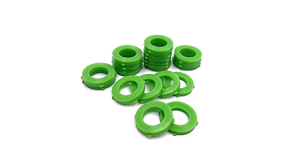 Yanwoo 20pcs Green Silicone Washers for Garden Hoses | Leak-Free Seal