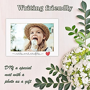 ZBEIVAN 5x7 White Picture Mats for 4x6 Pictures 25 Packs, Acid-Free White Core Bevel Cut Frame Mattes for Photos, Prints, Drawings, or Artworks