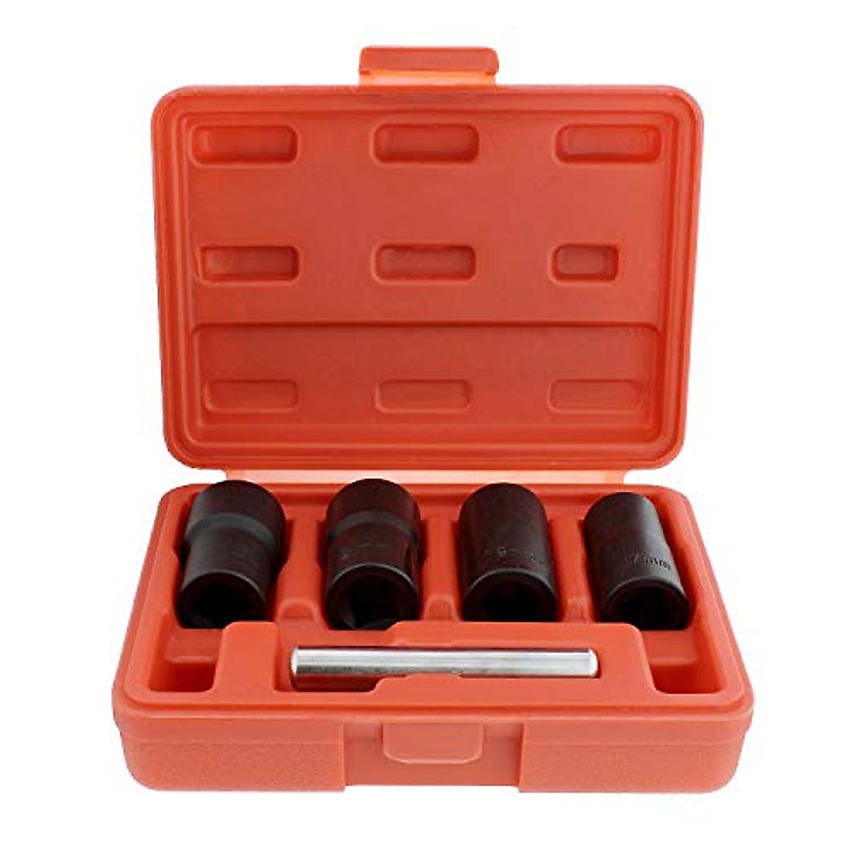 ABN Twist Socket Set Lug Nut Remover Extractor Tool - 5 Piece Metric Bolt and Lug Nut Extractor Socket Tools