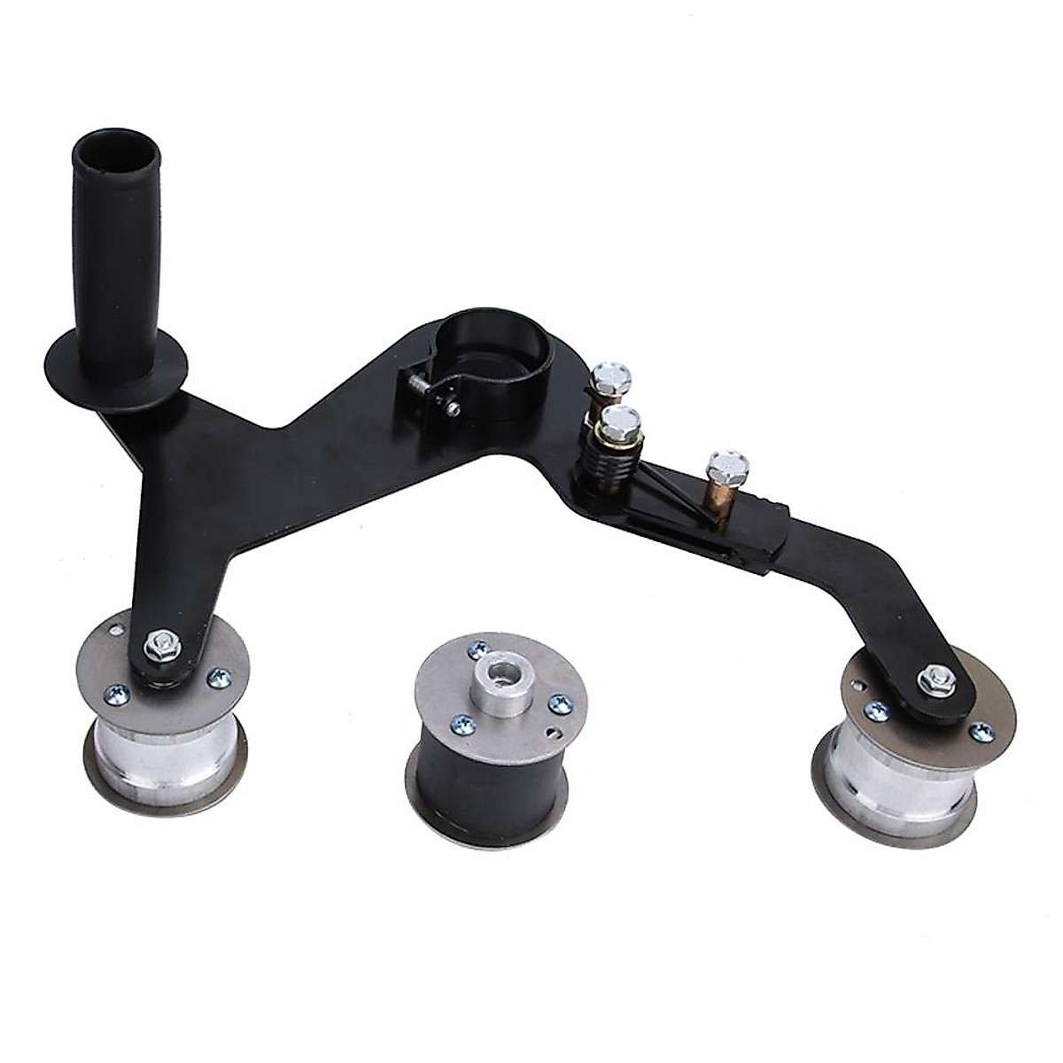 Mini Belt Sander, Portable Handle Round Tube Belt Sanders Polisher Grinding/Polishing Machine Multifunctional Grinder Polisher for Stainless Steel