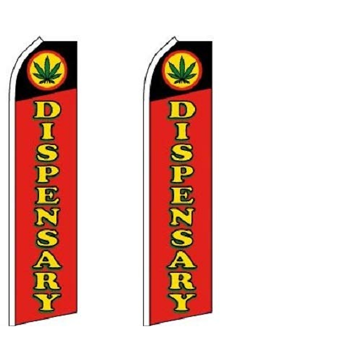 Dispensary SWOOPER Flag Pack of 2 (Mount and Poles are Not Included)