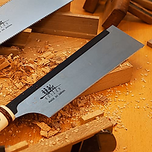 SUIZAN Japanese Pull Saw Hand Saw 9.5 Inch Dozuki Dovetail Saw for Woodworking tools Gifts