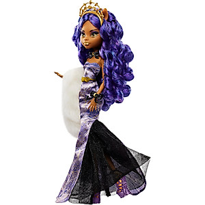 Monster High Howliday Winter Edition Doll, Clawdeen Wolf Collectible in ICY Lavender Gown with Furry Boa & Accessories