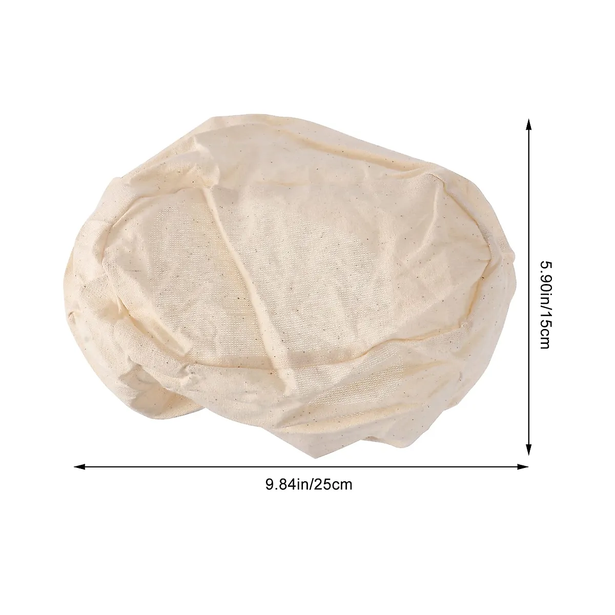 Bread Proofing Basket Cloth Liner Proofing Cloth Dough Bowl Cover 2PCS for Kitchen Baking Bread Tools Ellipse