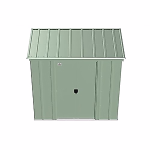Arrow Classic Steel Storage Shed, 6x4, Sage Green