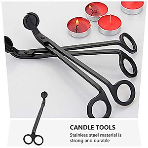 Hemoton Wedding Favors 3pcs Candle Accessory Set Candle Cutter Candle Snuffer Candle Wick Trimmer Candle Wick Dipper Candle Extinguisher for Wedding Valentines Day Holiday