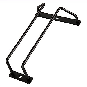 Dianoo 18cm Black Wine Glass Rack Under Cabinet, Wine Glass Holder Under Shelf, Hanging Stemware Holder For Bar Dining Room, 1 Row