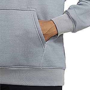 Nike Women's Therma All Time ESS Pullover Hoodie (as1, alpha, m, regular, regular, Standard, Particle Grey/Heather/Black, Medium)