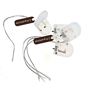 Ltvystore 28Pcs LED Pre Wired Emitting Diode White 12V Micro LED 0805 SMD LEDs & 3Volt Botton Cell Battery Case Holder & Quick Cable Connector