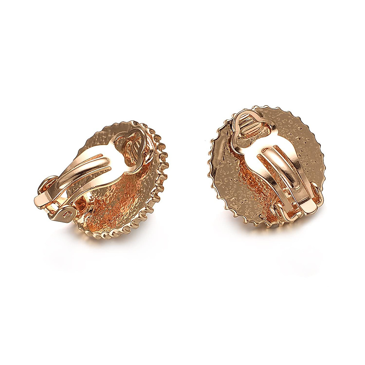 Yoursfs Ivory Pearl Clip On Earrings For Women 18k Gold Plated Flower Wedding Fashion Jewelry CZ Dainty Earring