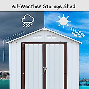 Storage Sheds Outdoor with Floor 6x4