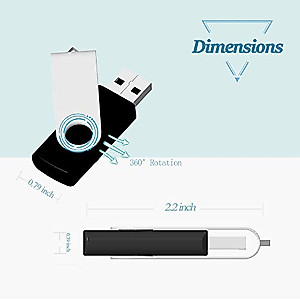 2GB USB Flash Drive 10 Pack FEWINA Multipack USB Drive 2 GB Memory Stick Bulk 2 Gig Jump Drives, Zip Drive PenDrive for Data Storage (Multi-Color with 10 Lanyards)