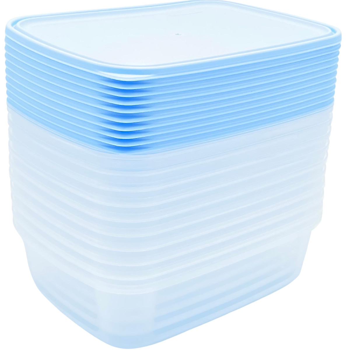 10 Pack To Go Food Storage Containers | Medium Size Rectangular Food Storage That Holds up to 35 Ounces of Food, Solids, or Liquids 35oz (4.22 cups) Leak Proof Microwave Freezer Dishwasher Safe