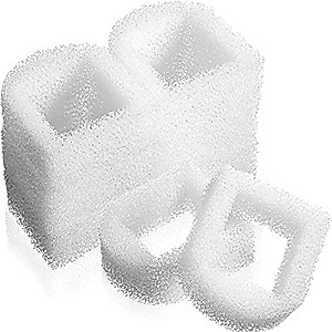 15 Pieces Pet Water Fountain Replacement Filter Foam Pre-Filter Cat and Dog Fountains Foam Compatible with Drinkwell Ceramic and 360 Stainless Steel Pet Dog Cat Fountains (White)