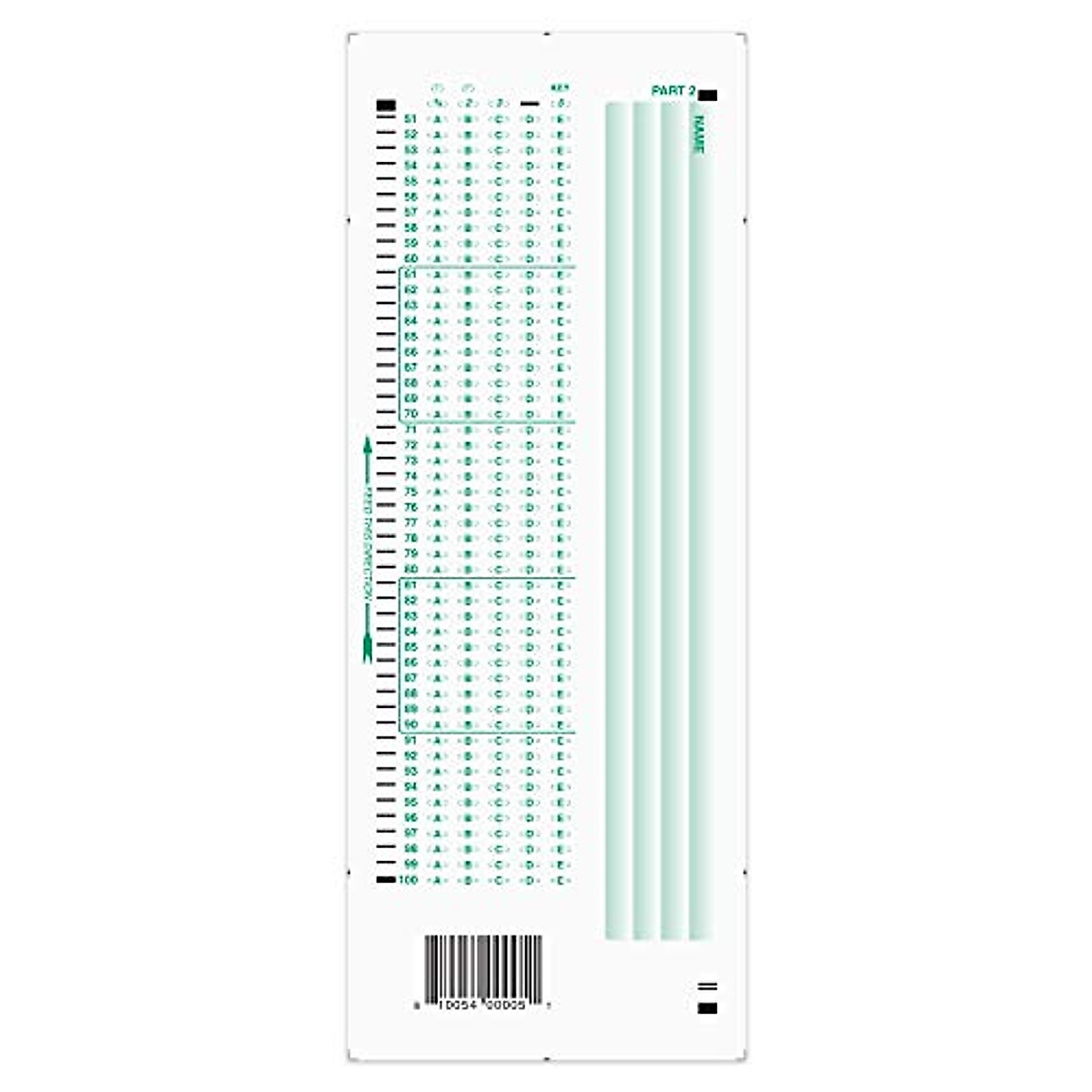 Official Scantron Brand 882-E Answer Sheet. (25 Pack)
