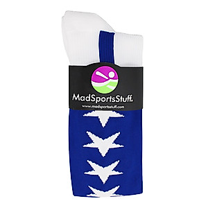 MadSportsStuff USA Flag Baseball Stirrup Socks (Royal/Red/White, Small)