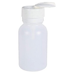 MENDA 35603 High-Density Polyethylene/Hdpe/Polypropylene/Steel/Low-Density Polyethylene/Ldpe Dispensing Bottle, Lasting-Touch, Natural Round HDPE, 8 fl. oz. Capacity,White