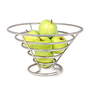 Spectrum Diversified Euro Fruit Bowl, Satin Nickel