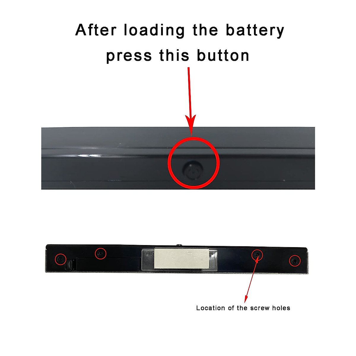 Tuboopy Wii Sensor Bar Wireless, Wiiu Infrared Ray Motion Sensor Bar for Wii/Wii U Console/PC (Black)