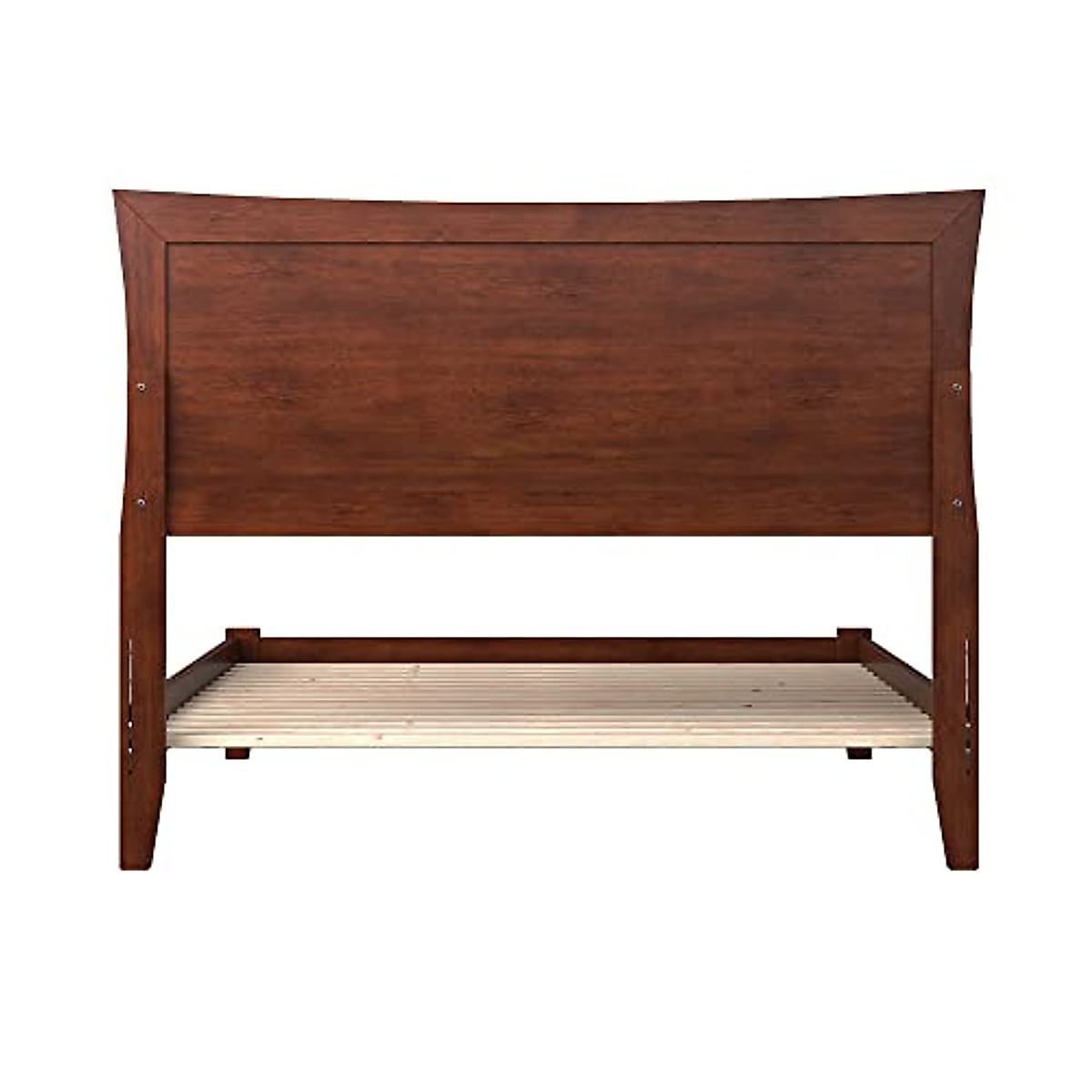 AFI Metro Full Platform Bed with Open Footboard and Turbo Charger in Walnut