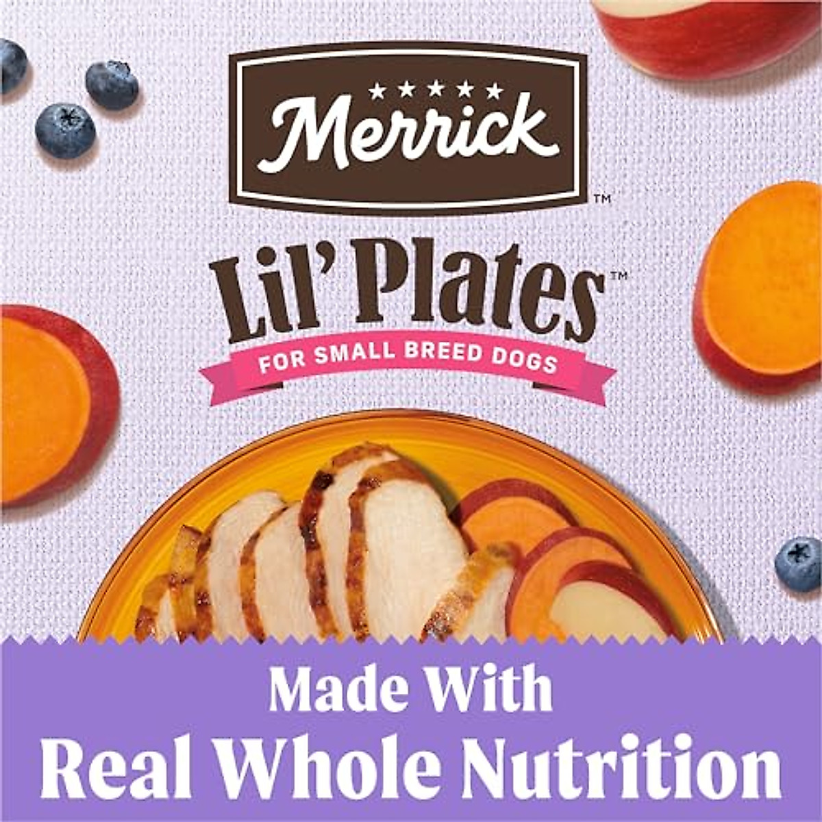 Merrick Lil’ Plates Premium Grain Free Dry Puppy Food for Small Dogs, Real Chicken and Sweet Potato Kibble - 12.0 lb. Bag