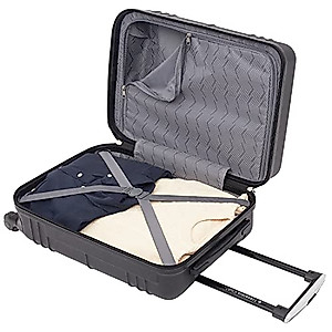 Travelers Club 20" Richmond Spinner Carry-On Luggage, Black, 20 Inch