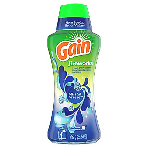 Gain Fireworks In-Wash Scent Booster Beads, Blissful Breeze, 26.5 oz