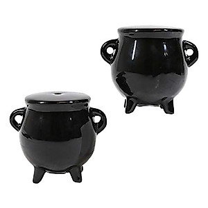 "Home Décor Accents" Halloween Witching Hour Witch Magic Cauldrons Salt N Pepper Shakers - Home Accents 33-kl1-9016