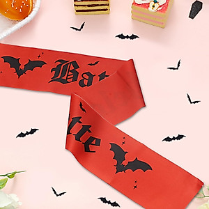 Gothic Bachelorette Party Decorations Sash Red and Black Bachelorette Party Sash Bat-chelorette Sash Decorations Bachelorette Party Supply for Gothic Bridal Shower Wedding Party Engagement for woman