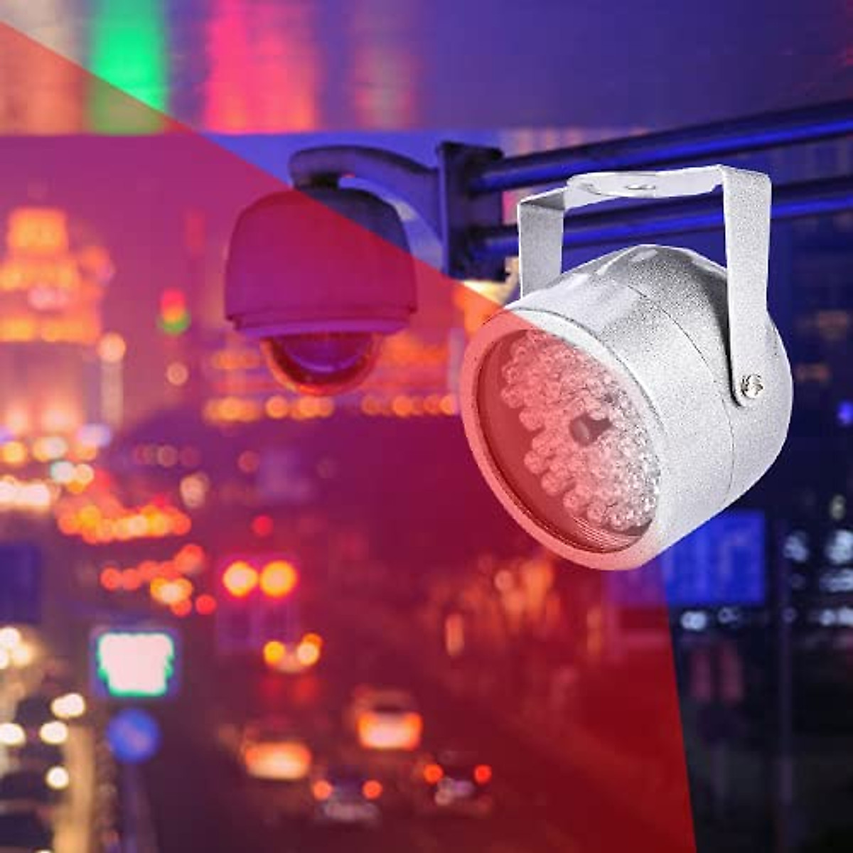 48 LED IR Lights,Intelligent Waterproof Infrared Night Vision Light for Security CCTV Camera,48-LED IR Light for Indoor or Outdoor Lights