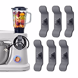 Cord Organizer for Appliances, 6Pcs Kitchen Appliance Cord Winder, The Cord Wrapper for Small Home Appliances(6Gray)