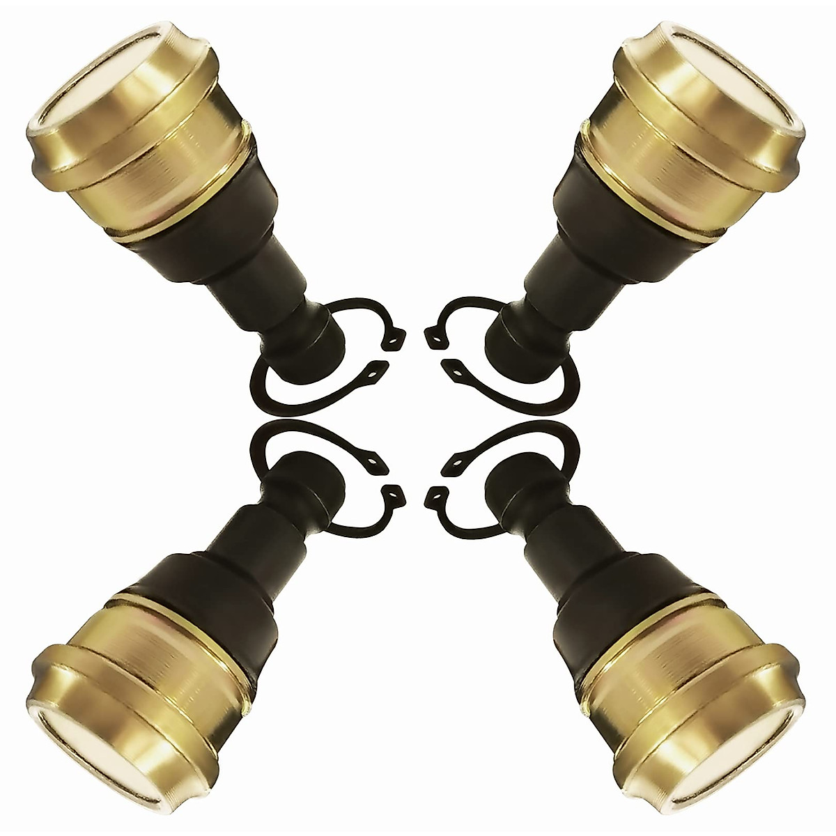 7061220 Upper and Lower Front Ball Joint Compatible with Polaris RZR 570 800 900 All Models Ranger Sportsman Scrambler Replaces 7061220 7061187 7081505 7081580 7081666 7081924 42-1037 (4 Pack)