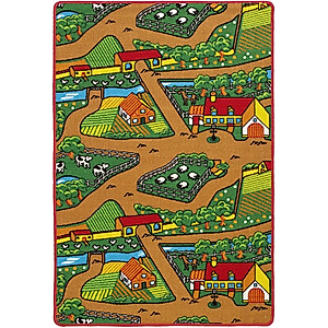 Farm Animals Zoo Kids Baby Play Playing Mat Carpet Fun Educational Playmat (3 Feet x 5 Feet)