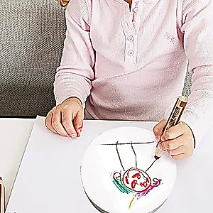 Tofficu 10 Pcs Foam Disc Foam Cake Model Cake Practice Foam Cake Circles Cake Rounds Cake Practice Model Cake Round Foam for Crafts Material Foam Child Unique White