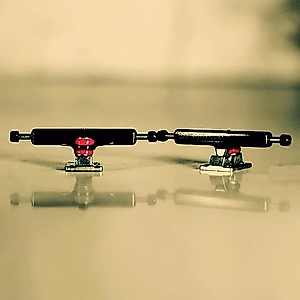 NOAHWOOD DIY Pro Fingerboard Ark 2G Truck 34.5mm (Silver Baseplate + Black Hanger)