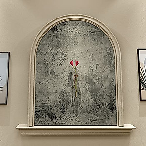 VaryPaper 15.7''x78.7'' Thick Weathered Concrete Wallpaper Peel and Stick Textured Cement Contact Paper Waterproof Self Adhesive Vinyl Concrete Wall Paper Roll for Bathroom Kitchen Countertops Table