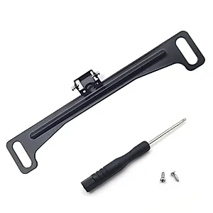 Crynod 1 PC Car Reversing Camera License Plate Mounting Bracket, 7.68" x 1.34" Dash Cam Rear Camera Bracket, Automotive 0.87" Square IP68 Waterproof Fitting, Suitable for Most Car Models (Black)