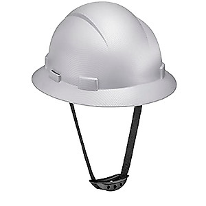 Full Brim OSHA Construction Hard Hat Work Approved Safety Helmet, Light Grey Carbon Fiber, Carbon Fiber Custom Design Hard Hats, Cascos De Construccion Hardhat for Men, Hard Hat by ACERPAL