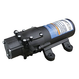 Everflo EF-1000-BOX 12V Diaphragm Pump with 3/8" Hose Barb Ports, 1.0 GPM (Pack of 2)
