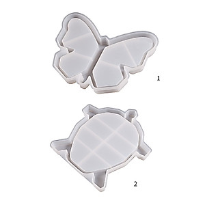 Large Butterfly Tray Resin Mold,Silicone Butterflies Epoxy Resin Casting Mold DIY Coaster Dish Resin Mold Mat for Jewelry Making