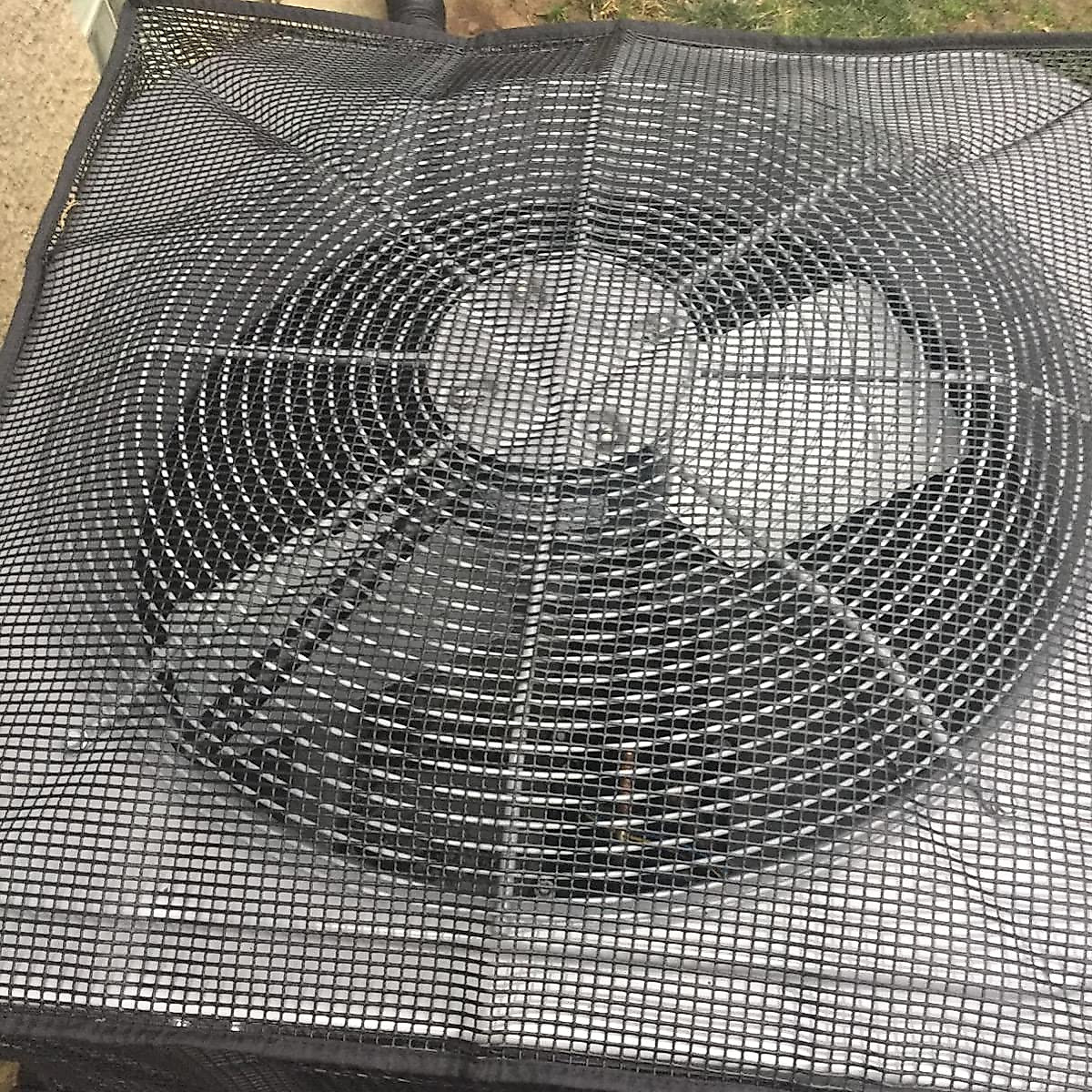 Full Mesh Air Conditioner Cover – AC Cover Designed to Protect Coils from Clogging - Leaves, Grass, dust and Debris - Outdoor Protection