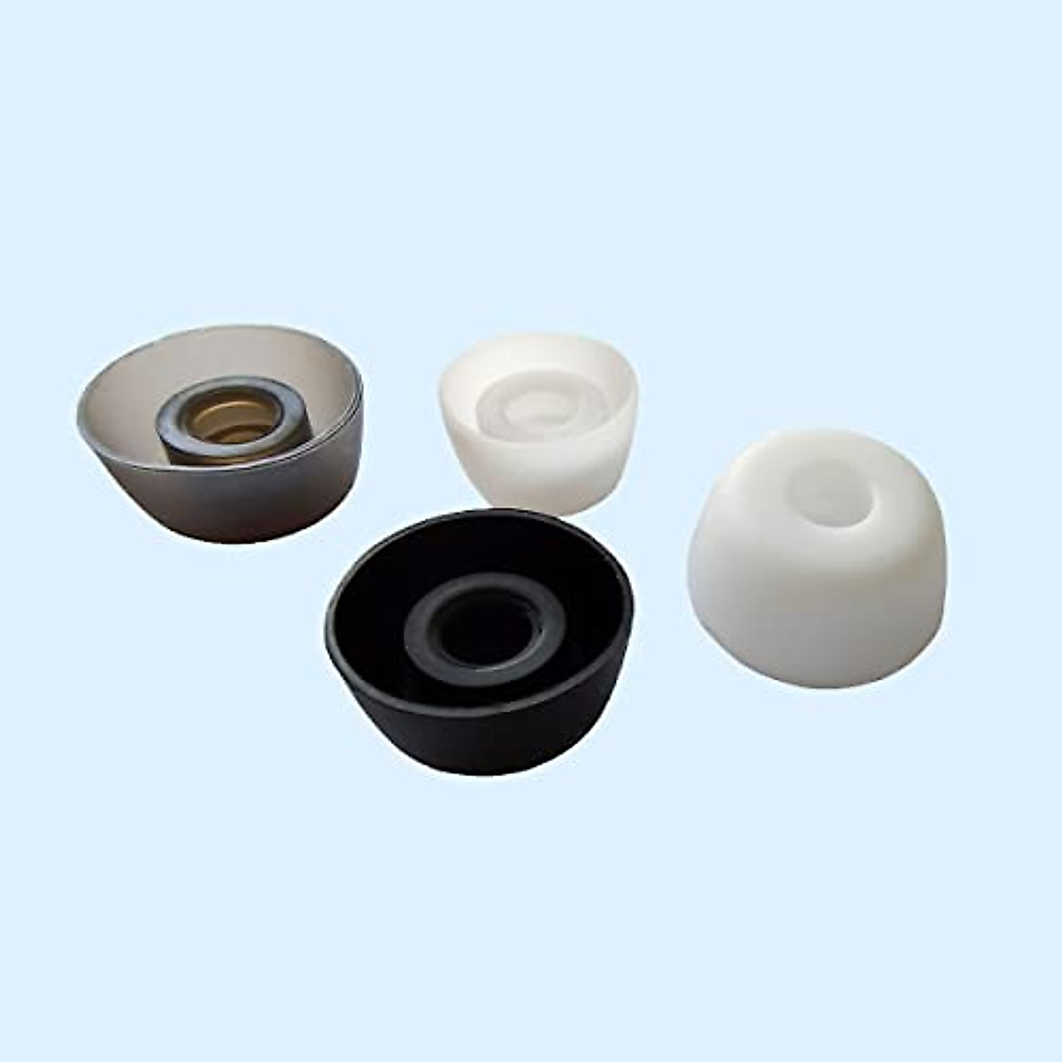 Luckvan 6 Pairs Silicone Ear Tips for Jabra Elite 75t/ 65t/ Active/ 7 Pro/Elite 3 Eartips Replacement Silicone for Jabra Earbuds, Black