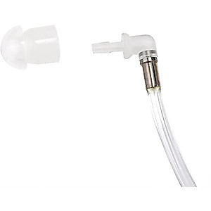 50 Pack Replacement Mushroom EarTips Earbud with Soft White Silicone Rubber for Acoustic Tube Earpiece & Coil Tube Headset Suit for Motorola Kenwood Baofeng Icom Yaesu HYT Midland Cobra Radio by Caroo